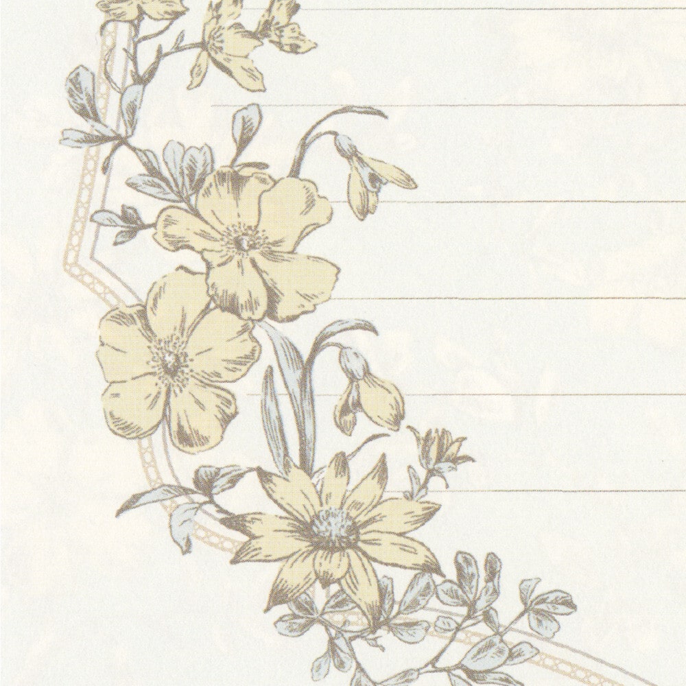 Black Cat Classic Elegance 'Prier Toiles Et Scenes' Letter Writing Pad