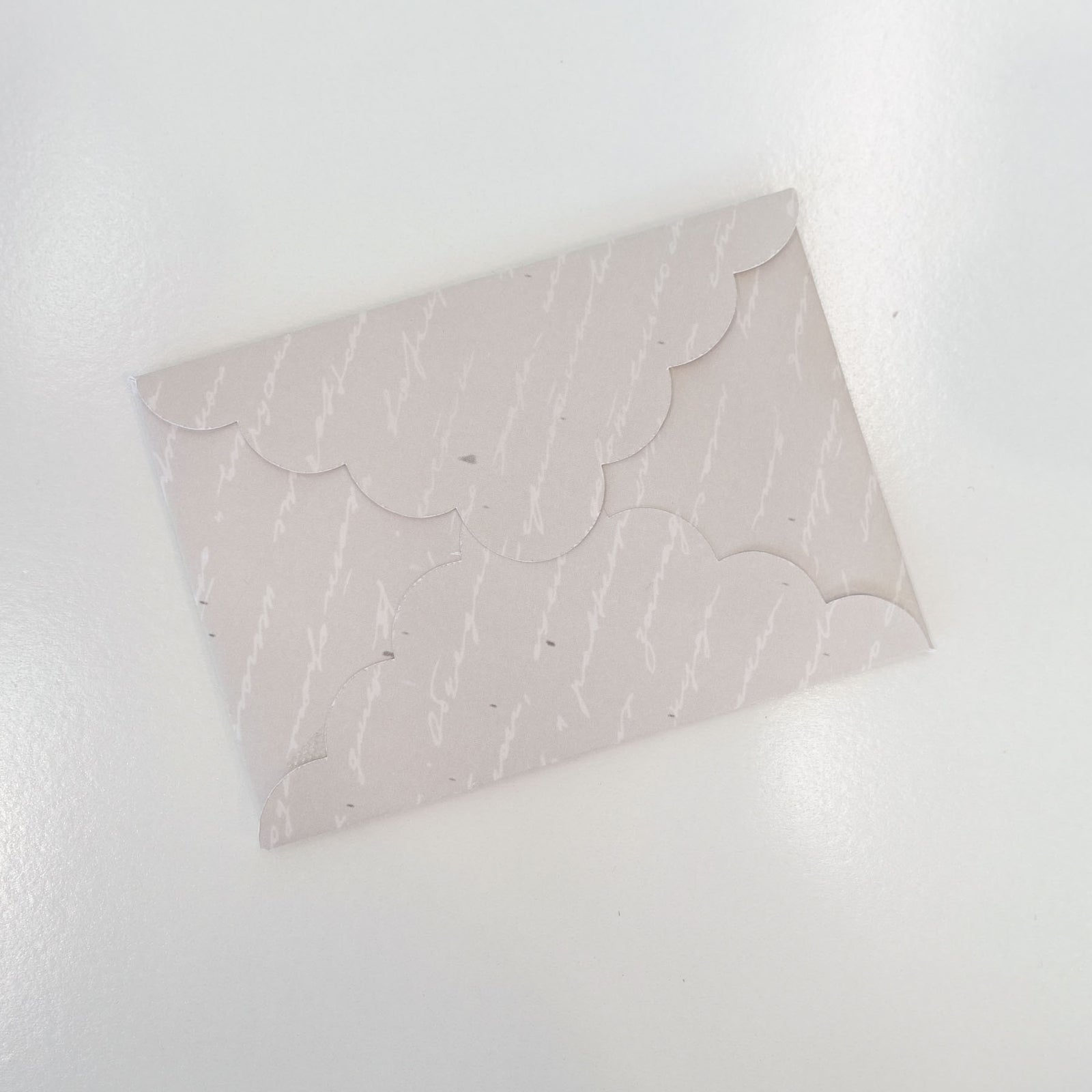 Scallop Top 'N Bottom Downloadable Envelope Template 140 x 100mm