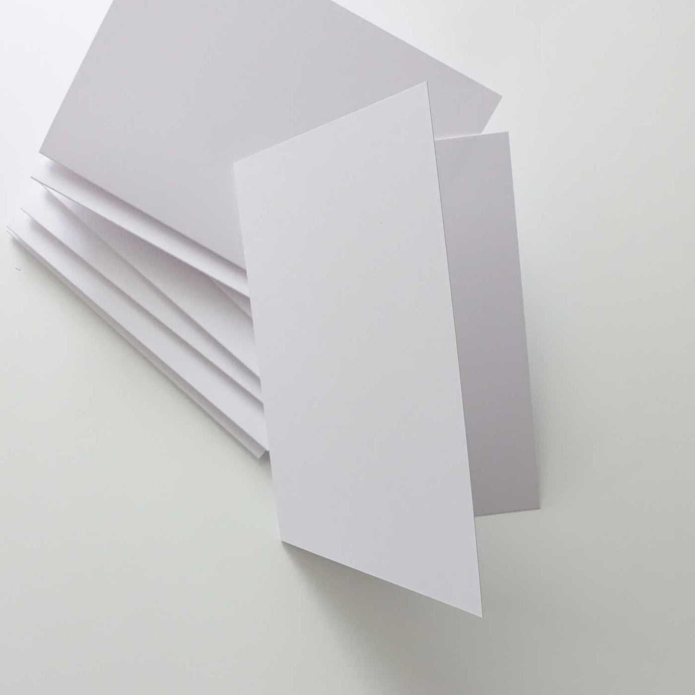 White Blank A6 Folded Cards 14-pack